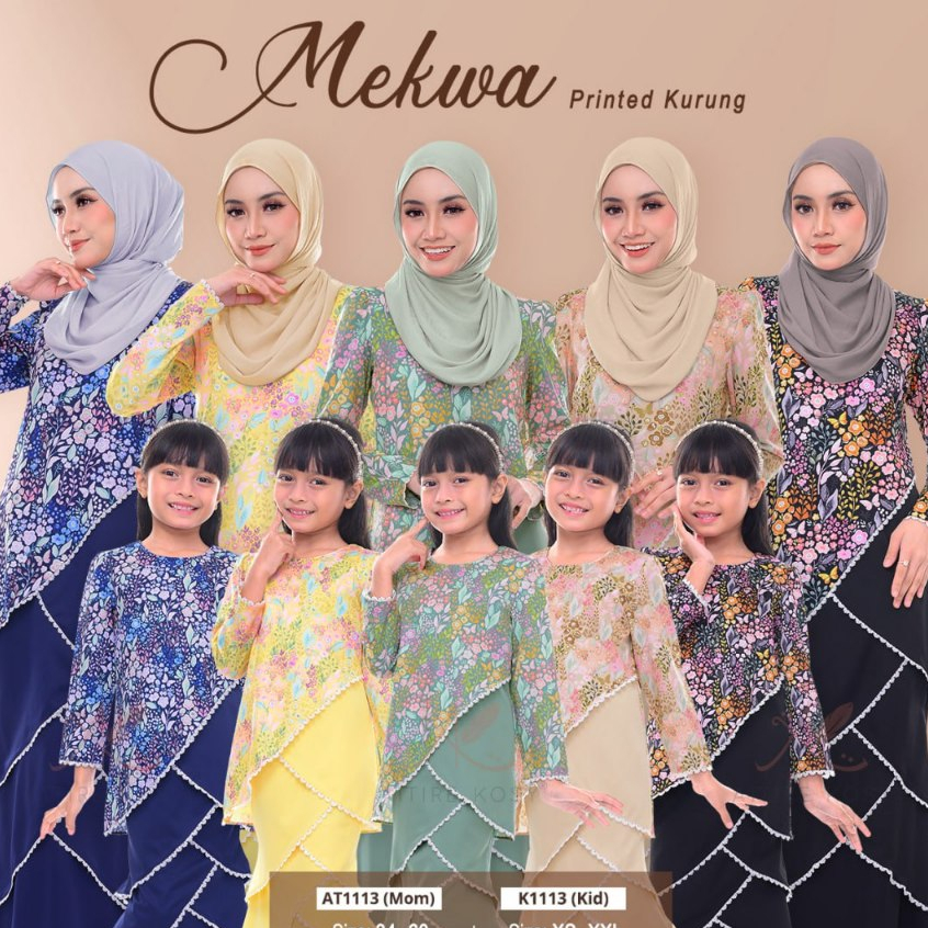 1113 Mekwa Printed Kurung Sedondon Ayanna | Shopee Malaysia
