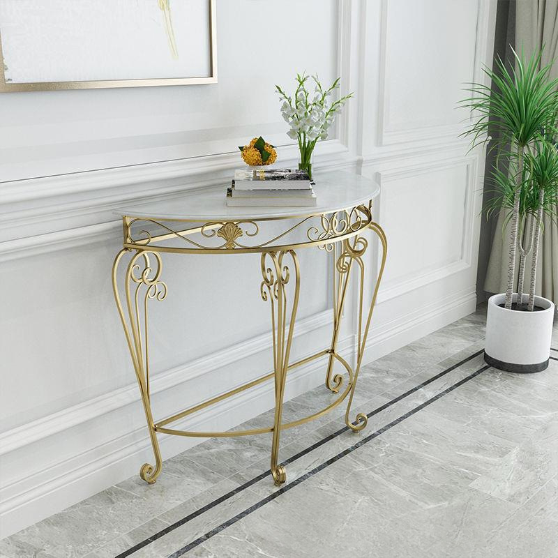 Hallway Frame Semicircle Wall Table Console Table Entrance Cabinet ...