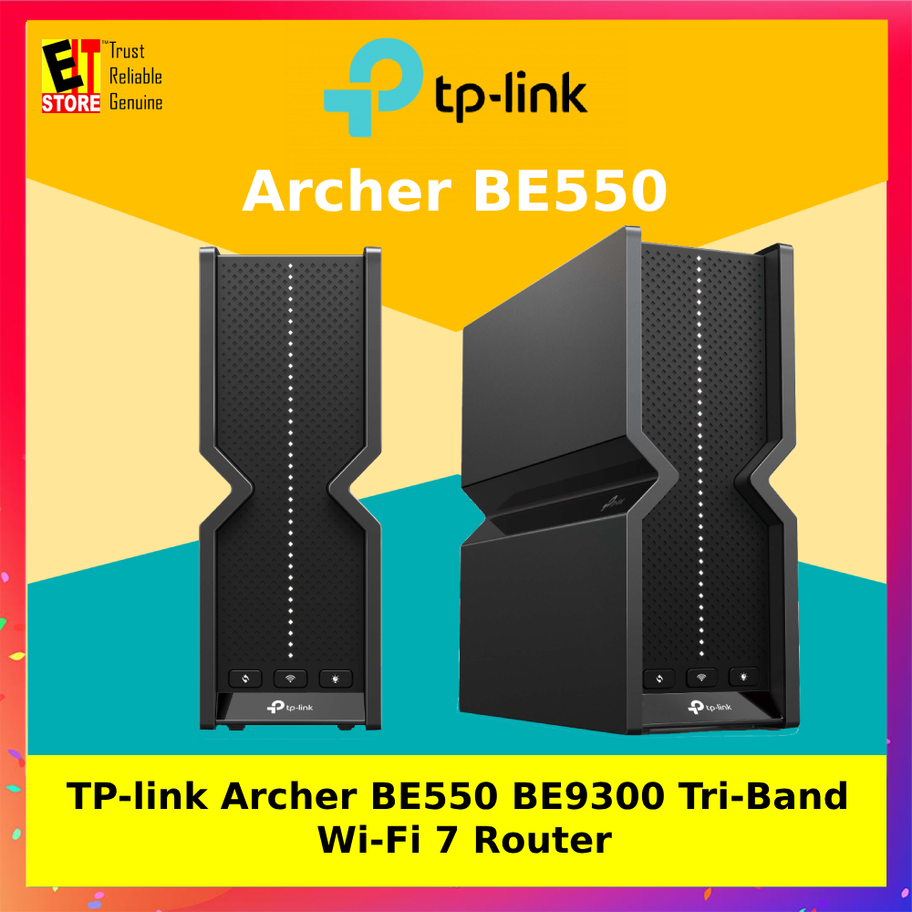 TP-link Archer BE550 BE9300 Tri-Band Wi-Fi 7 Router | Shopee Malaysia