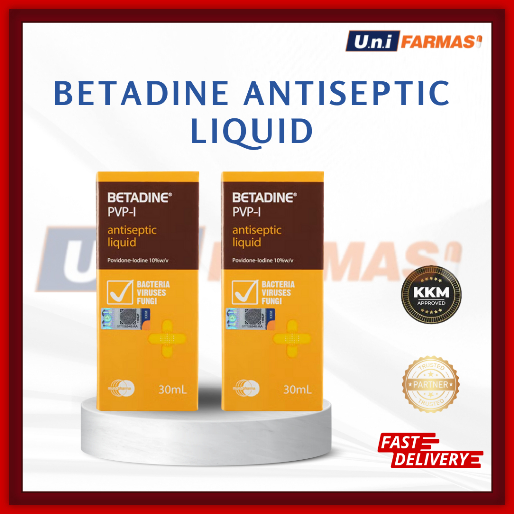 BETADINE POVIDONE-IODINE ANTISEPTIC LIQUID 30ML (1 UNIT) | Shopee Malaysia