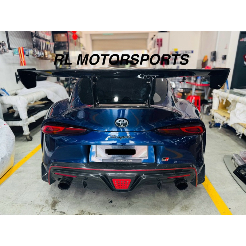 Toyota supra A90 varis GT rear carbon fiber trunk boot spoiler lip ...