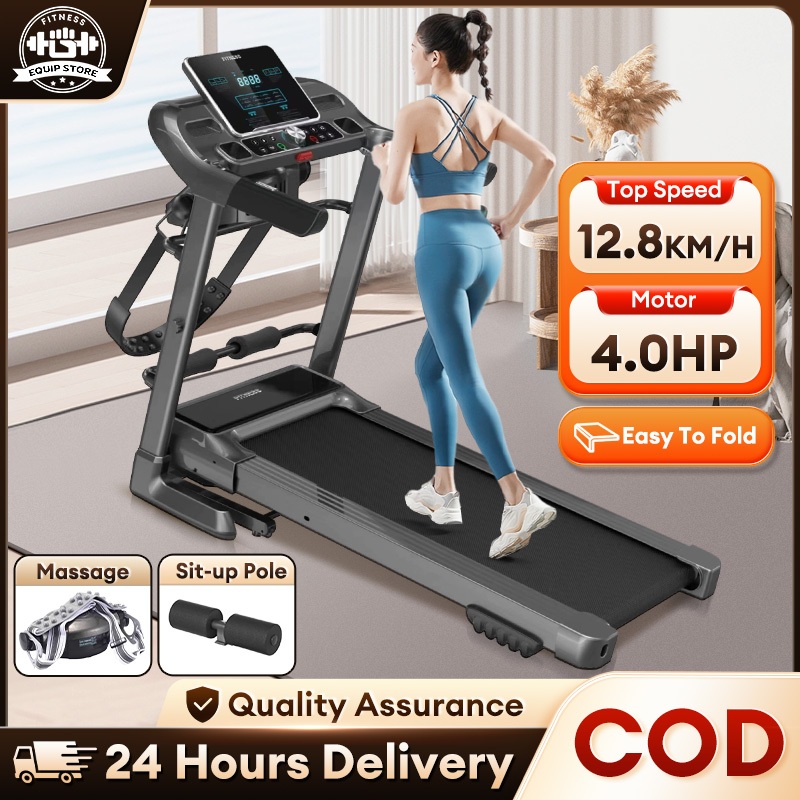 4.0HP Walking Treadmill Exercise Smart Walking Pad Machine Ultra-thin ...