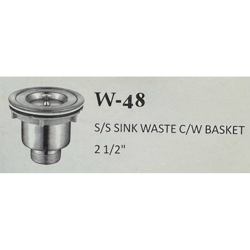 Stainless Steel Sink Waste c/w Basket 2 1/2” (40mm) | Shopee Malaysia