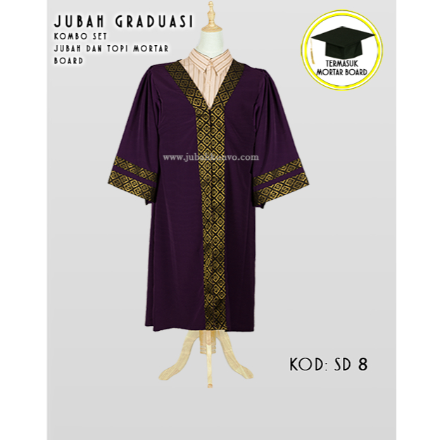 JUBAH KONVO GRADUASI FULL SONGKET MANGGIS (TADIKA PRA SEKOLAH) | Shopee ...