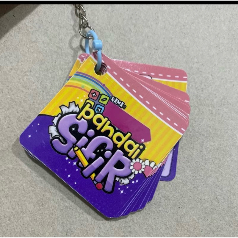 Buku Sifir Gantung, saya bijak sifir mudah hafal 1 sampai 12 pentagon ...