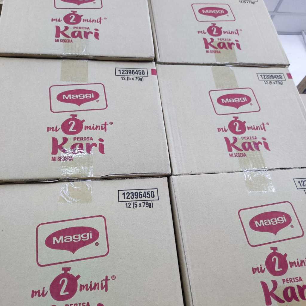 Borong Maggi Kari 12 bungkus x 5 paket Maggi Curry 1 Carton | Shopee ...