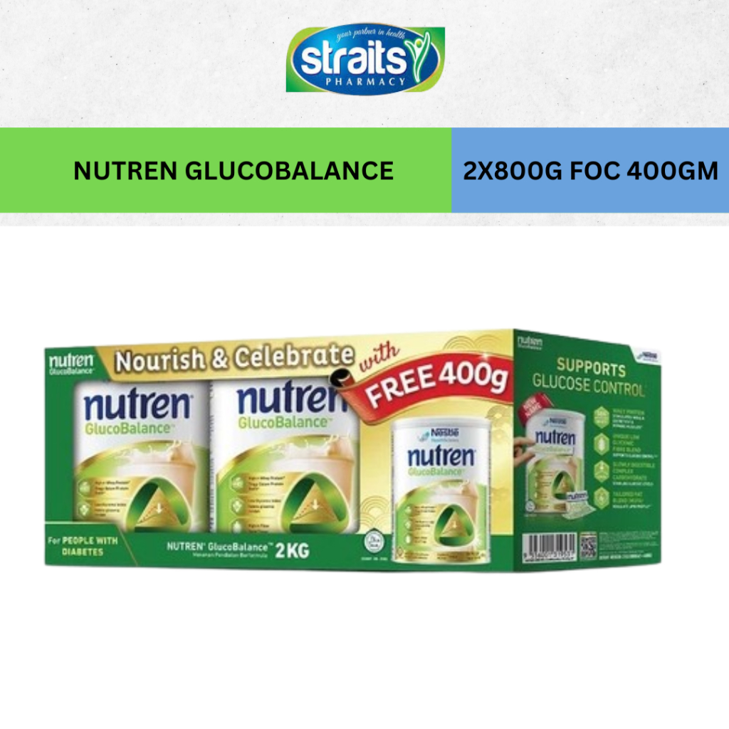 NESTLE NUTREN Glucobalance 800g x 2s FOC 400g (EXP:04/2026) / 800g x 2 FOC container (EXP:09/ ...
