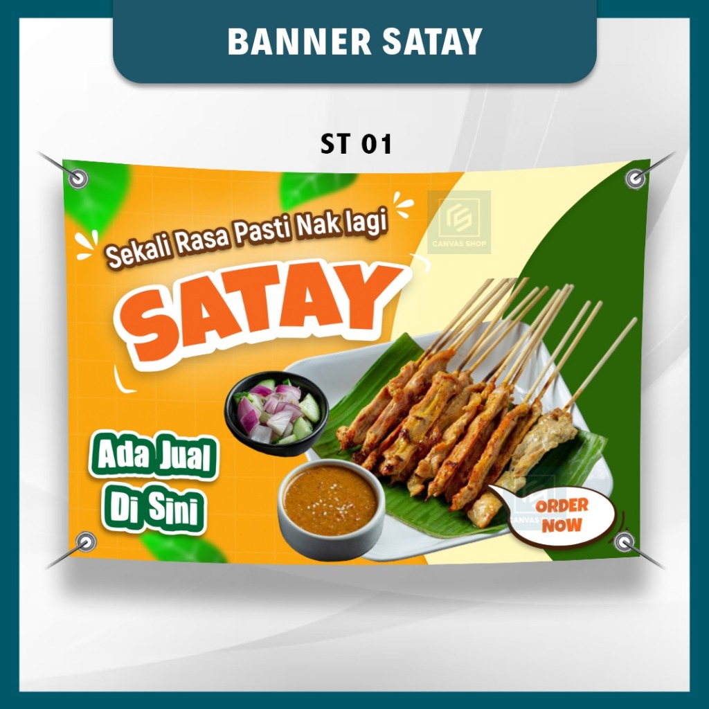 BANNER SATAY AYAM DAGING | SATAY AYAM DAGING BANNER | Shopee Malaysia