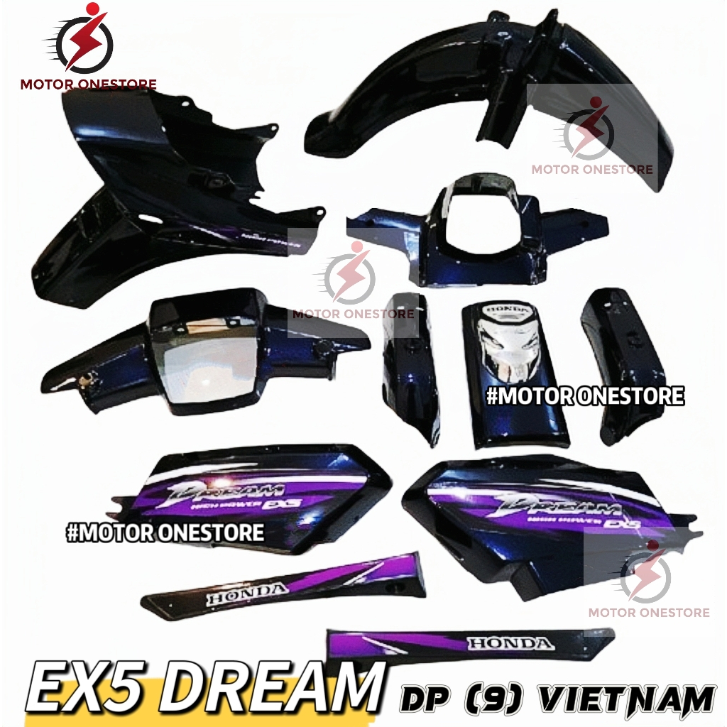 Ex5 Cover set DP BlueBlack Vietnam Edition with Sticker (9) Black and ...