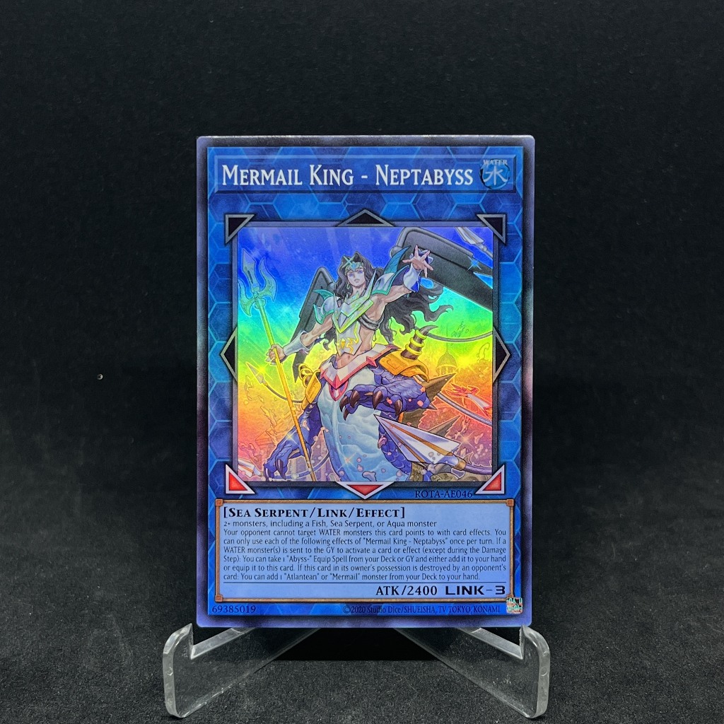 YUGIOH - Mermail King - Neptabyss - Super Rare SR ( ROTA-AE046 ) [ JY ...
