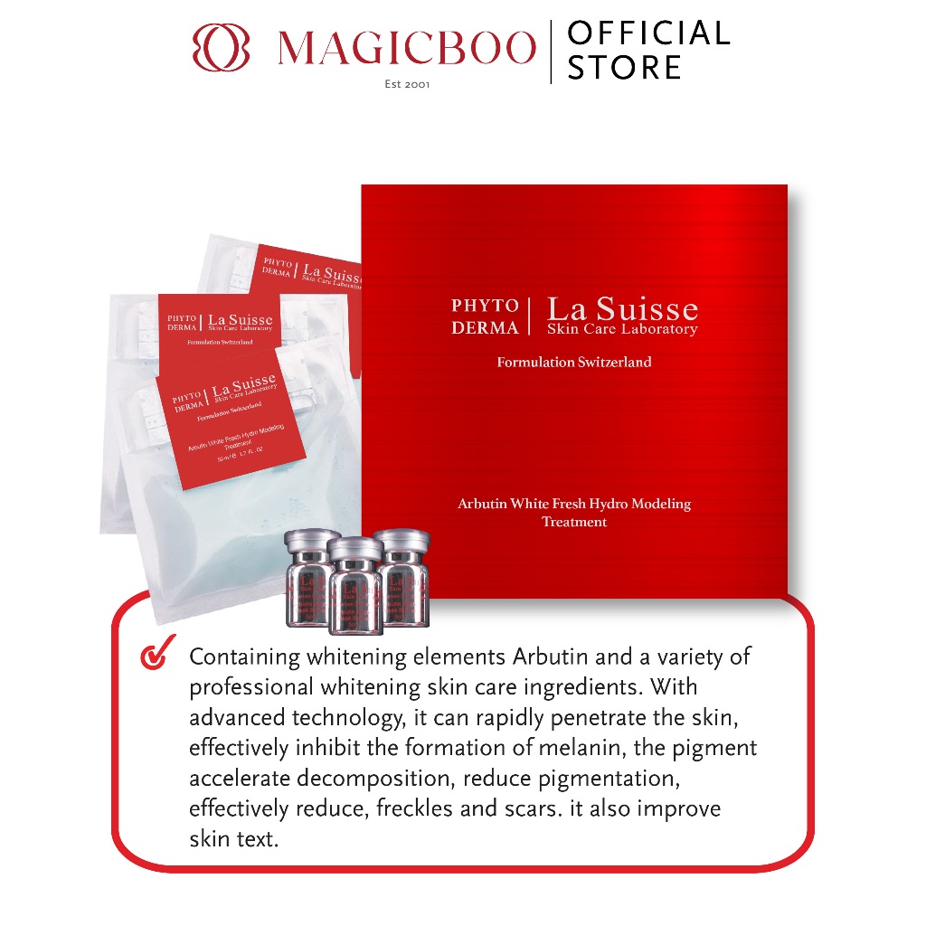 Magicboo La Suisse Arbutin White Fresh Hydro Modeling Treatment ...