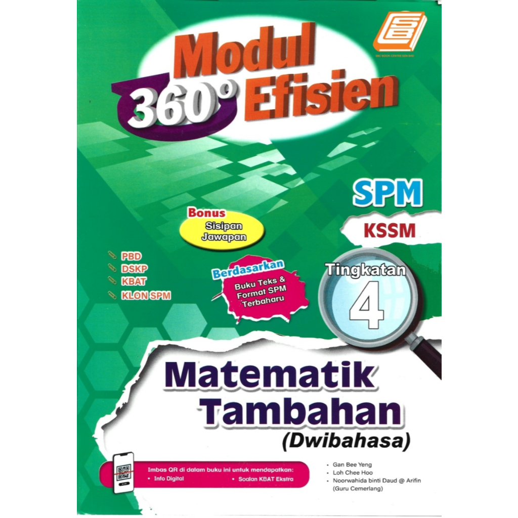 Modul 360 Efisien KSSM Matematik Tambahan Tingkatan 4-Dwibahasa ...