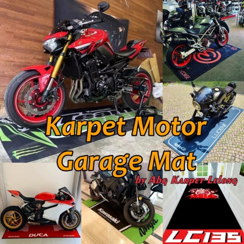 Karpet Parking Motor Carpet Garage Motorcycle Mat | Shopee Malaysia