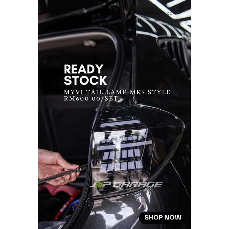 MYVI G3 TAIL LAMP MK7 LED CRYSTAL SMOKE | Shopee Malaysia