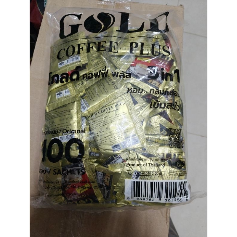 GOLD COFFEE PLUS 3IN 1(1PEK 100 PCS) | Shopee Malaysia