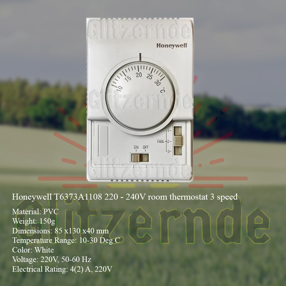 Honeywell T6373A1108 220-240V room thermostat 3 speed | Shopee Malaysia