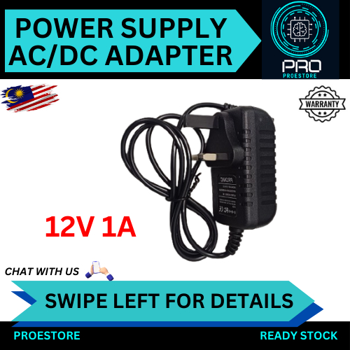 ADAPTER AC DC (12V1A/12V2A) Adapter Power Supply Connector Adapter | Shopee Malaysia