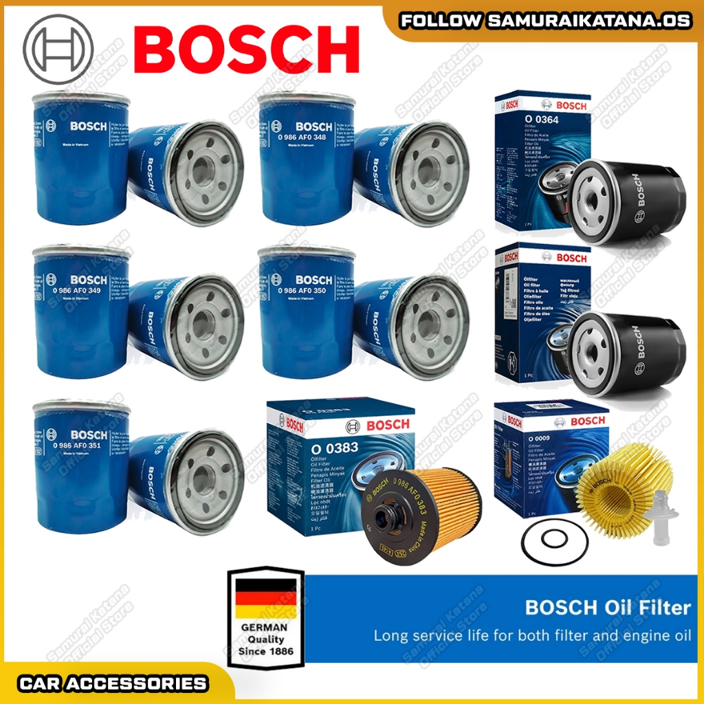 🛢 Bosch Oil Filter for Proton Perodua Toyota Honda Nissan Mitsubishi ...