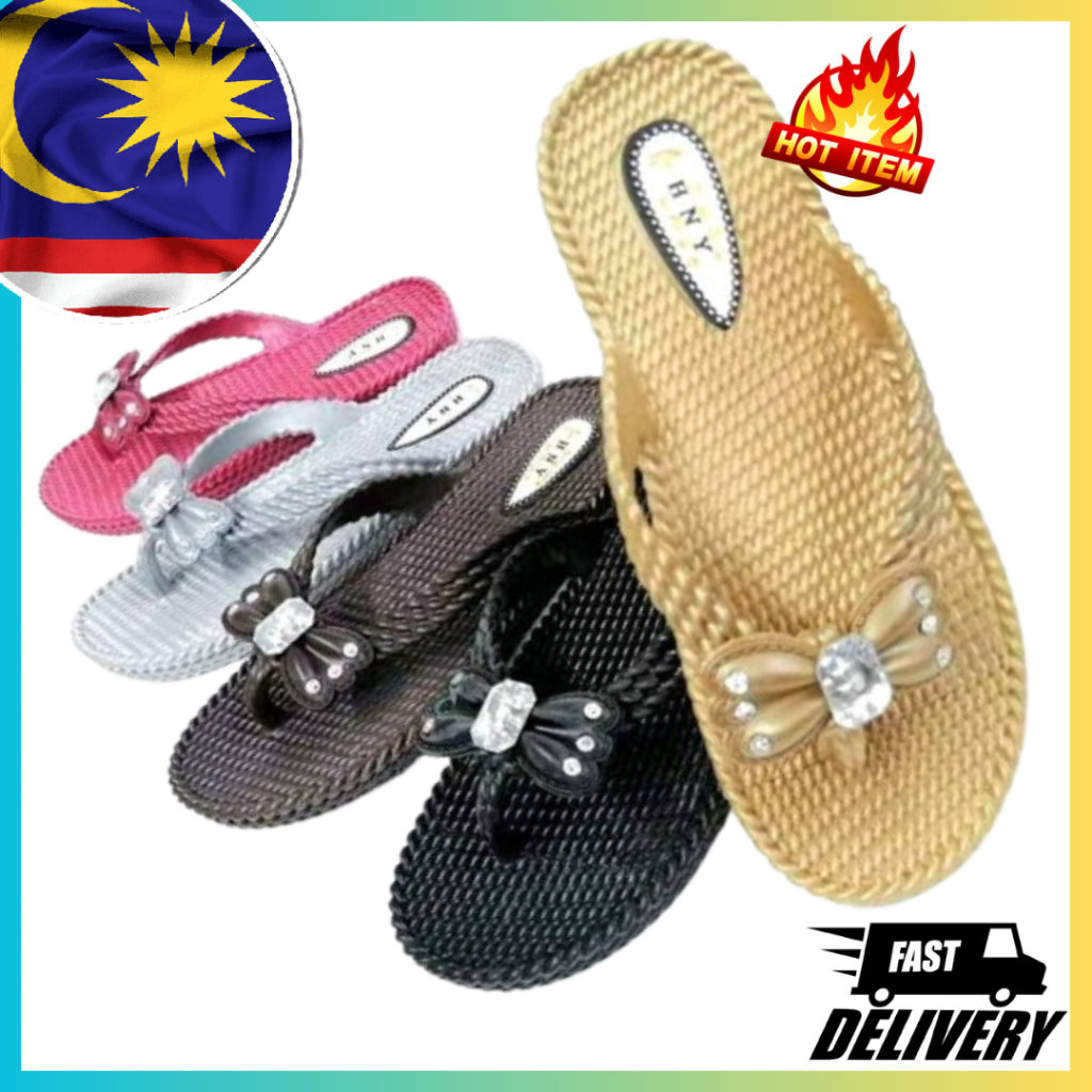 Selipar Sliper Wanita Getah Perumpuan Women / Sandals | Shopee Malaysia