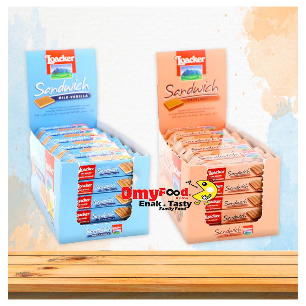 300g Loacker Sandwich Crispy Wafers[Hazelnut / Milk Vanilla][OmyFood ...