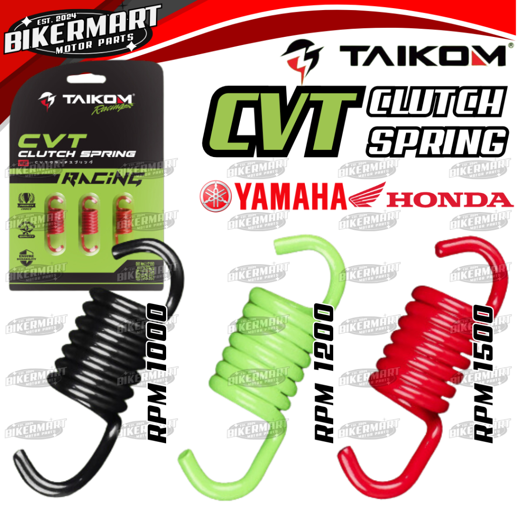 TAIKOM RACING CVT CLUTCH AUTO SPRING RPM 1000/1200/1500 EGO EGOS NOUVOS ...
