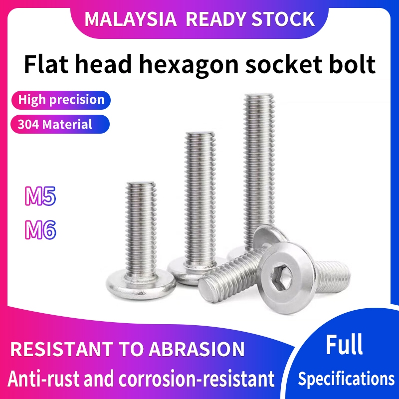 304 stainless steel flat head clamp M5 M6 Furniture Bed Table Chair DIY ...
