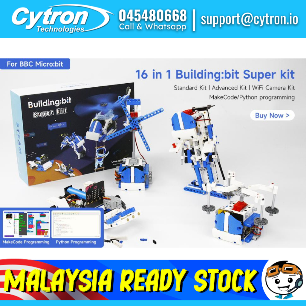 16 in 1 Building:bit Programmable Building Block Kit-with micro:bit | Shopee Malaysia