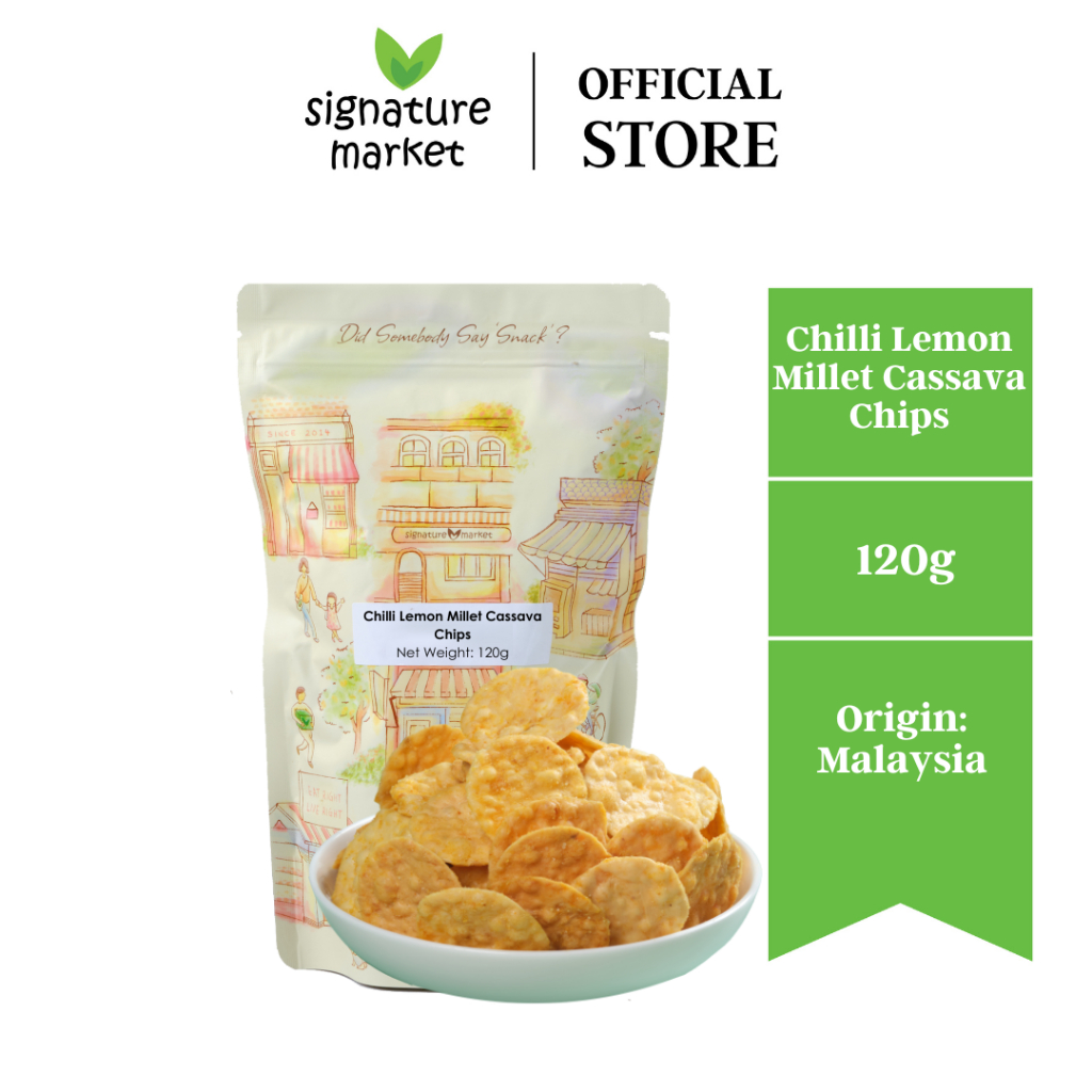 Signature Market Chilli Lemon Millet Cassava Chips (120g) | Shopee Malaysia