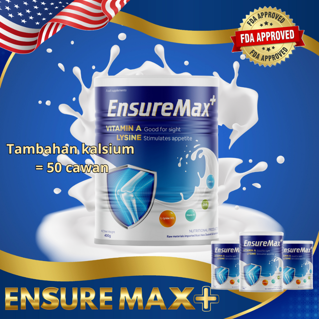 Ensure Max+ Menyokong Tulang yang Kuat, Memperbaiki Penghadaman dan ...