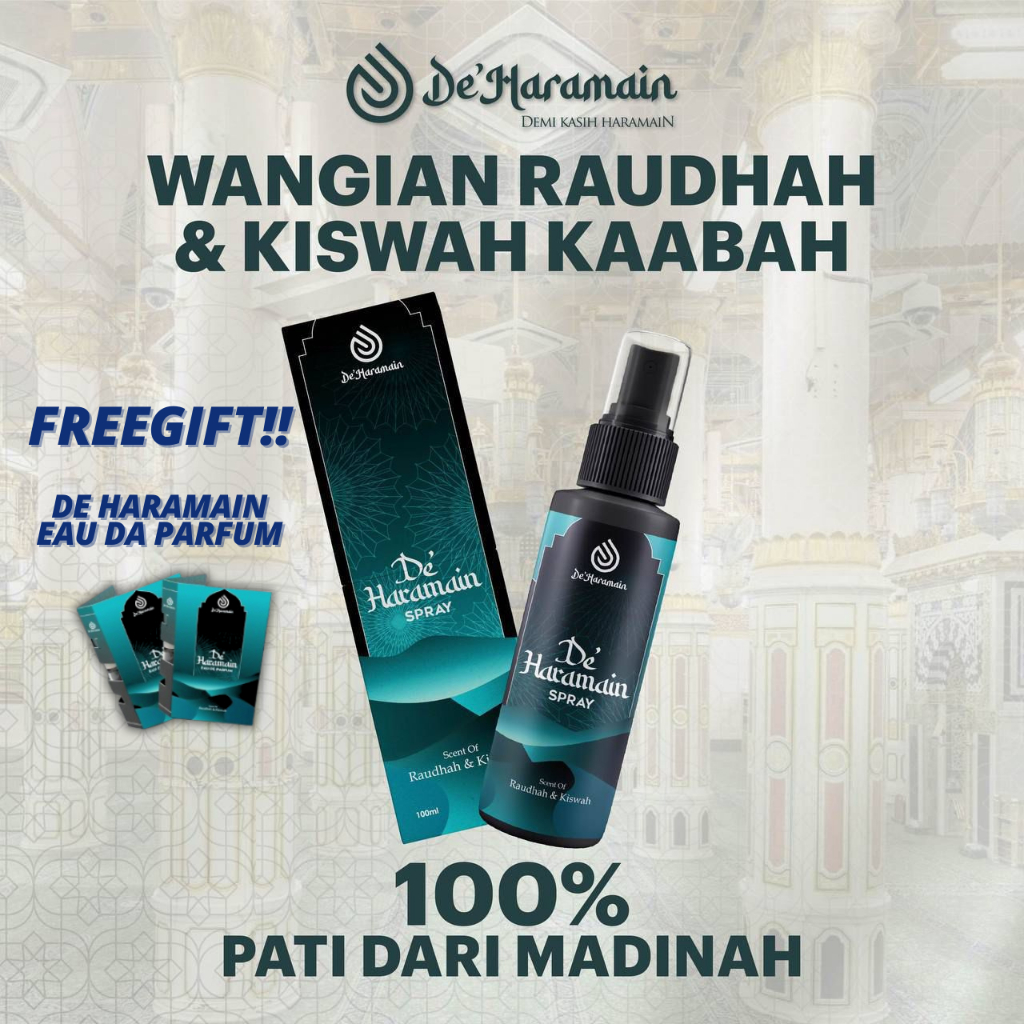 De’Haramain Spray Wangian Raudhah Madinah Pewangi Rumah Perfume Baju ...
