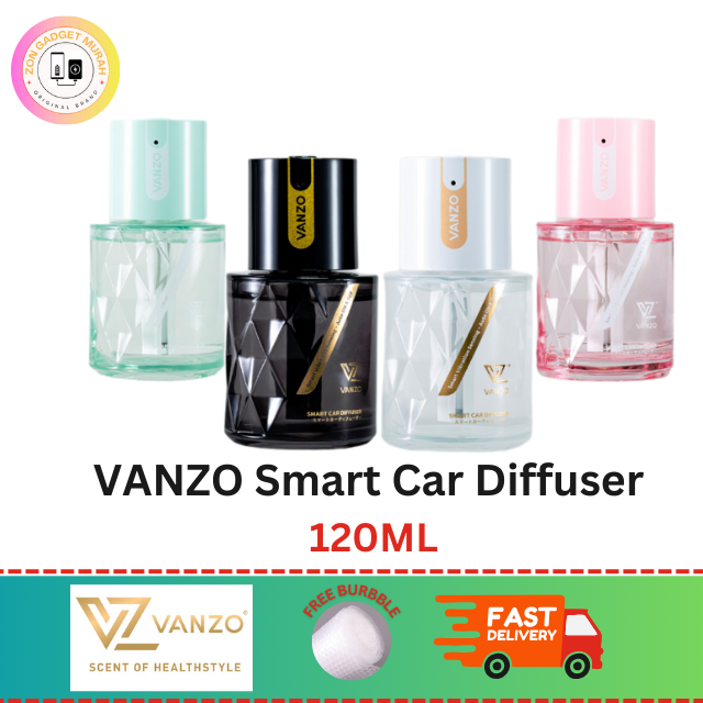 [NEW] VANZO Smart Car Diffuser, 120ML, Smart Vibration Sensor, Multiple ...
