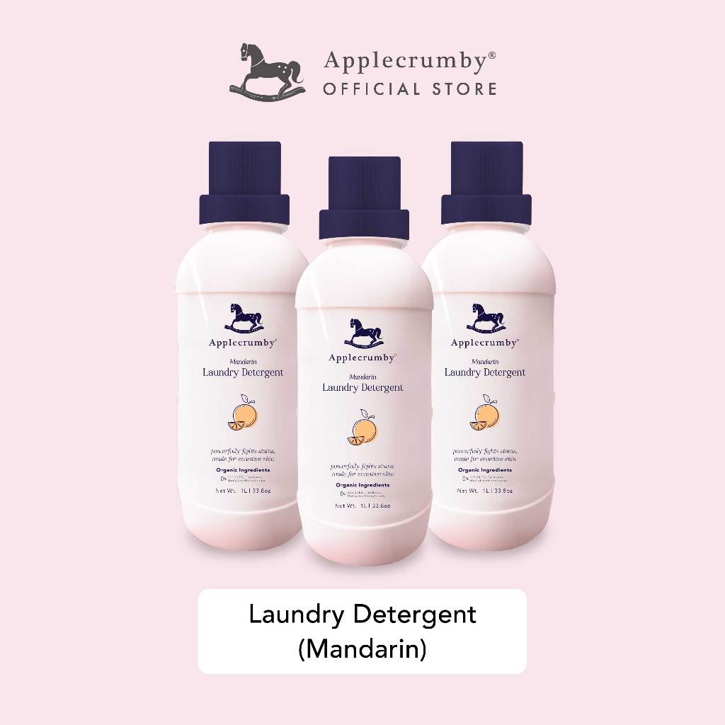 [Bundle of 3] Applecrumby® Laundry Detergent 1L - Mandarin | Shopee ...