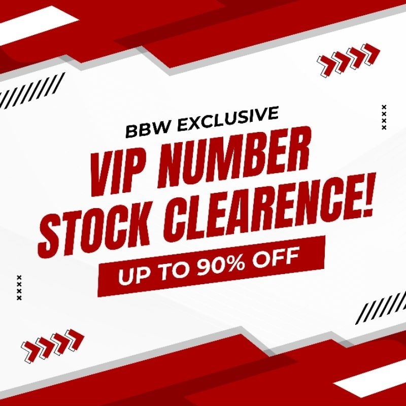 STOCK CLEARENCE VIP NUMBER SPECIAL NUMBER NICE NUMBER VVIP FENGSHUI ...