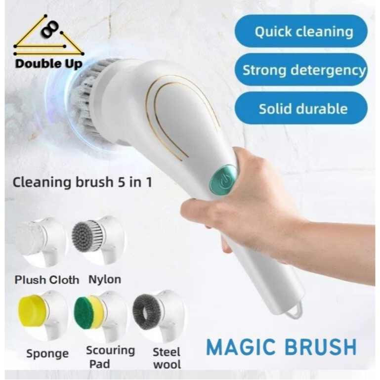 【IN STOCK】MAGIC BRUSH 5 in 1 Handheld Electric Multifunctional ...