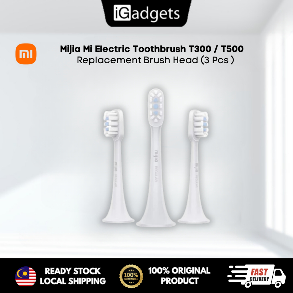 Replacement Tooth Brush Heads for Mijia T300/ T500 Mi Smart Electric Toothbrush | Shopee Malaysia