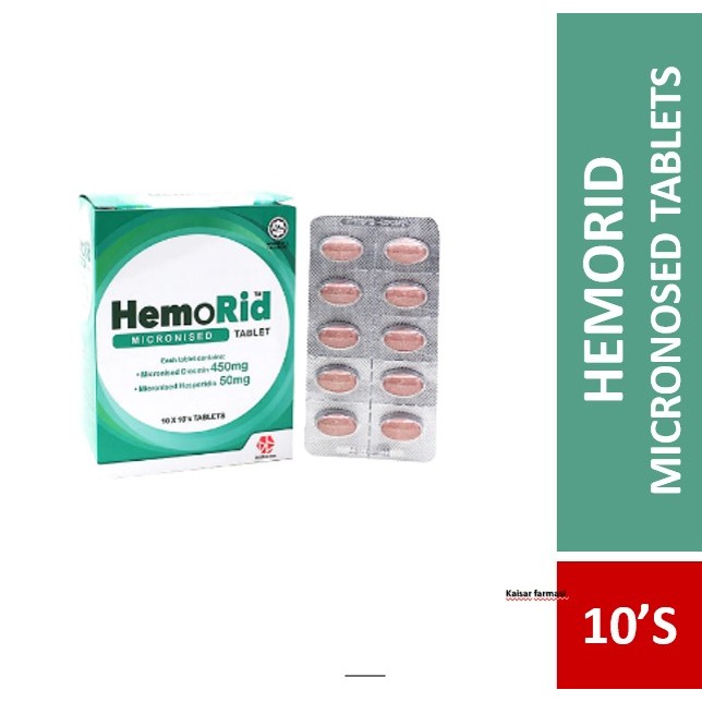 HEMORID CT MICRONISED TABLET 10's (strip) | Shopee Malaysia