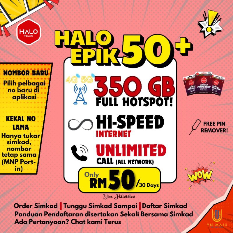 🔥 SIMKAD HALOTELCO COVERAGE CELCOM DIGI 4G 5G ANDROID IOS 🔥 | Shopee Malaysia