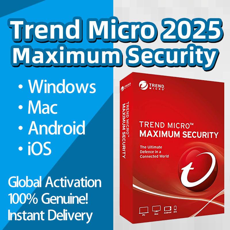 TREND MICRO Maximum Security 2025 SECURITY Latest version multi ...