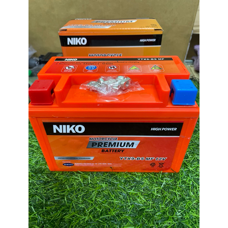 Battery NIKO YTX9-BS SYM VTS200 Elegan 200 Kawasaki Ninja 250 | Shopee Malaysia