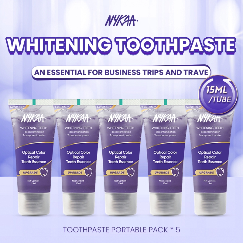 Nykaa Portable Toothpaste For Travel/Business ubat gigi Teeth Whitening ...