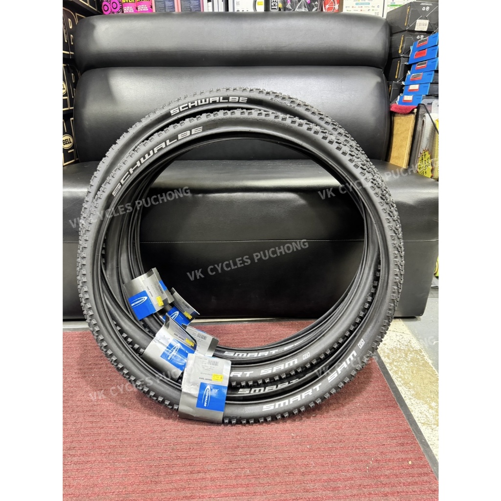 SCHWALBE SMART SAM TIRE 26" X 2.00 (50-559) K-GUARD, BLACK | Shopee ...