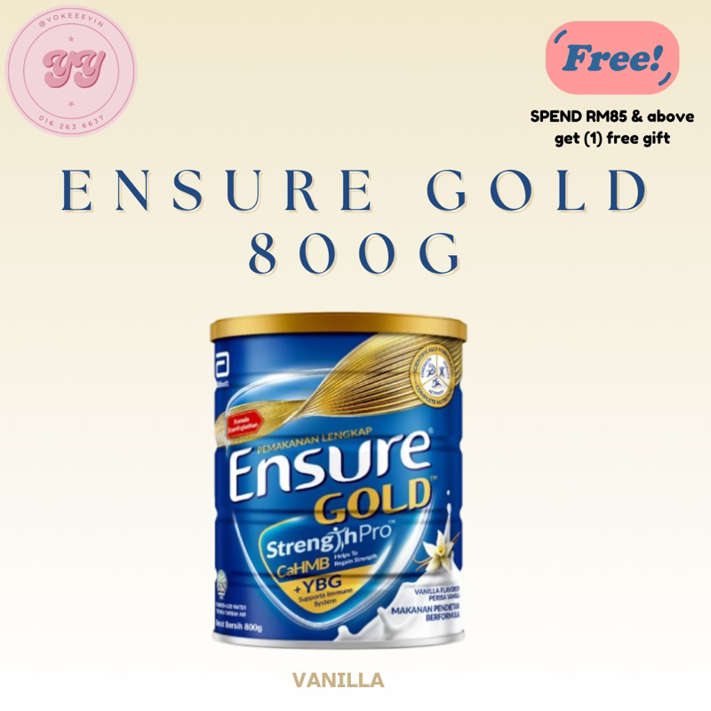 Abbott Ensure Gold - 800g Tin (Vanilla) | Shopee Malaysia