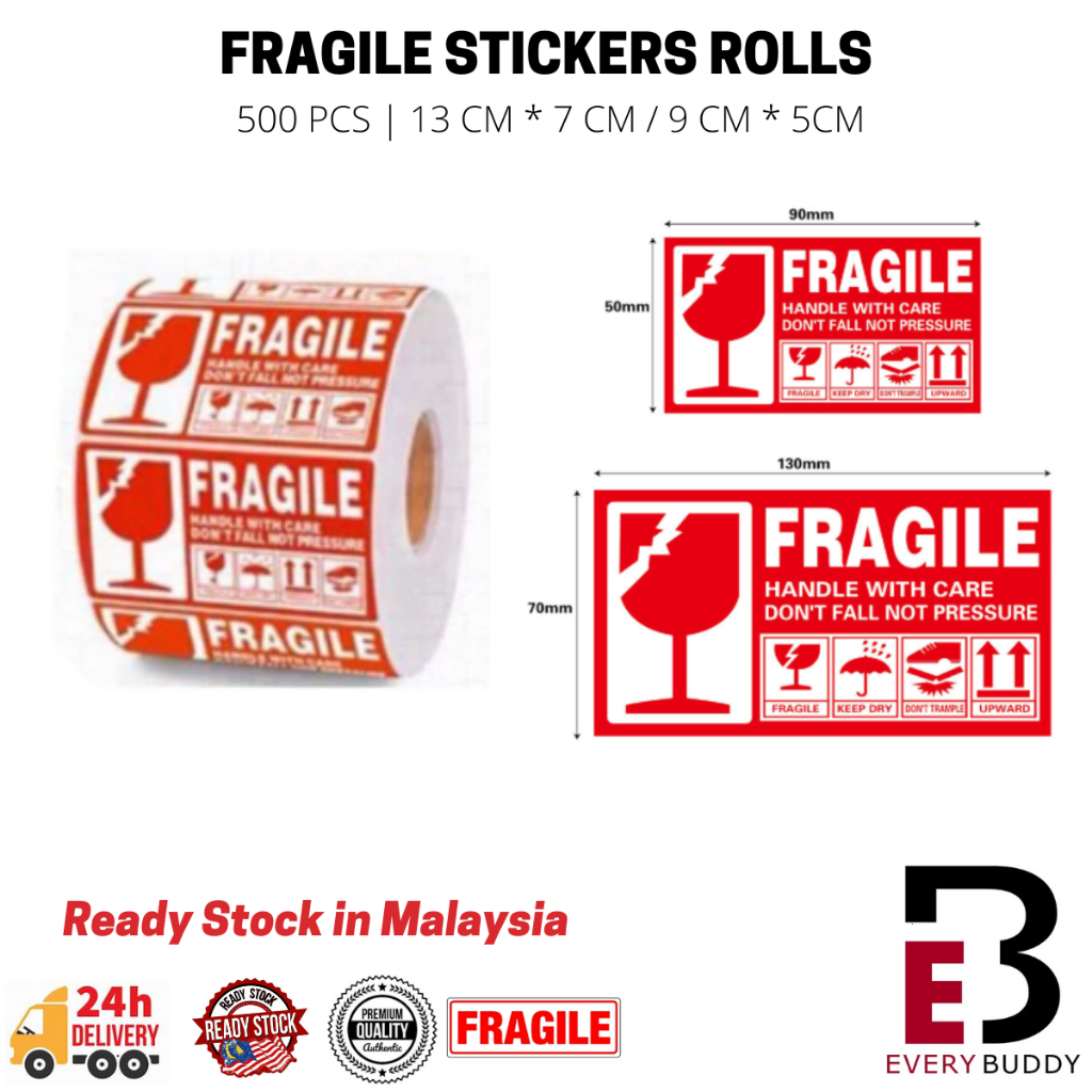 fragile sticker - Prices and Promotions - May 2026 | Shopee Malaysia