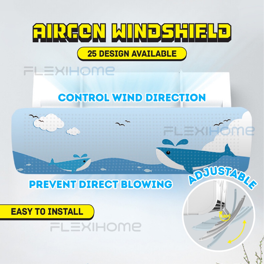 Air conditioner Windshield Adjustable Air Cond Shield Aircond Cover ...