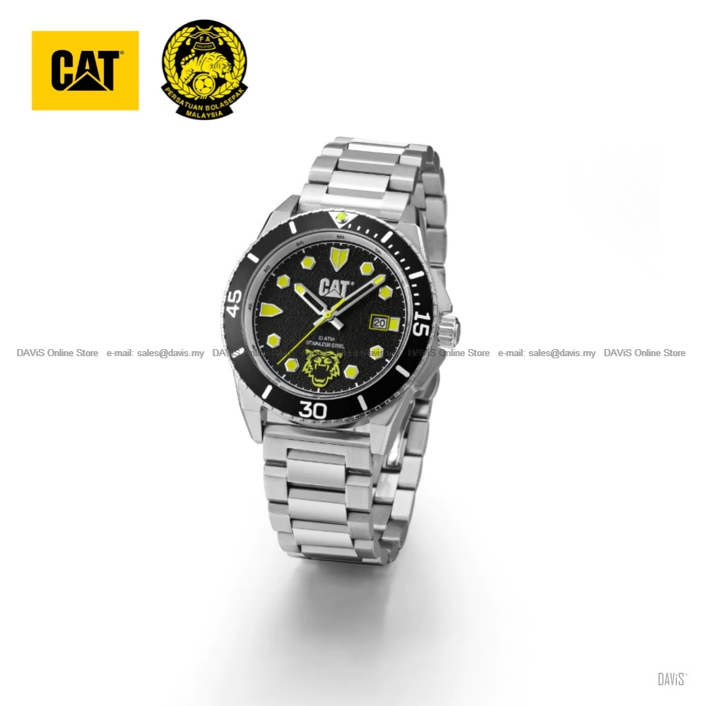 Caterpillar CAT Watches QC-141-11-117 44mm / QC-341-11-117 34mm Harimau ...