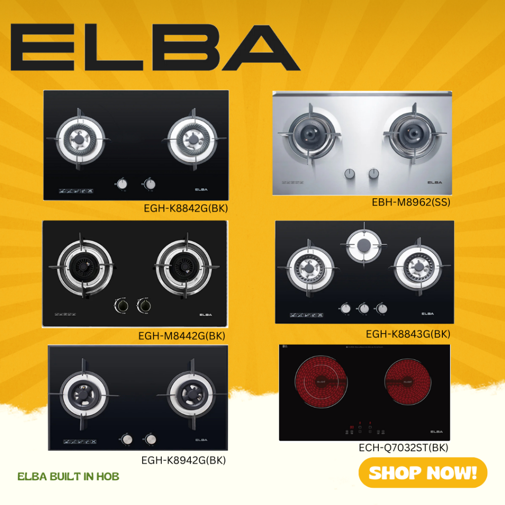 Elba Dapur Gas Stove Glass Stove Kitchen Hob Stove Kitchen Appliances ...