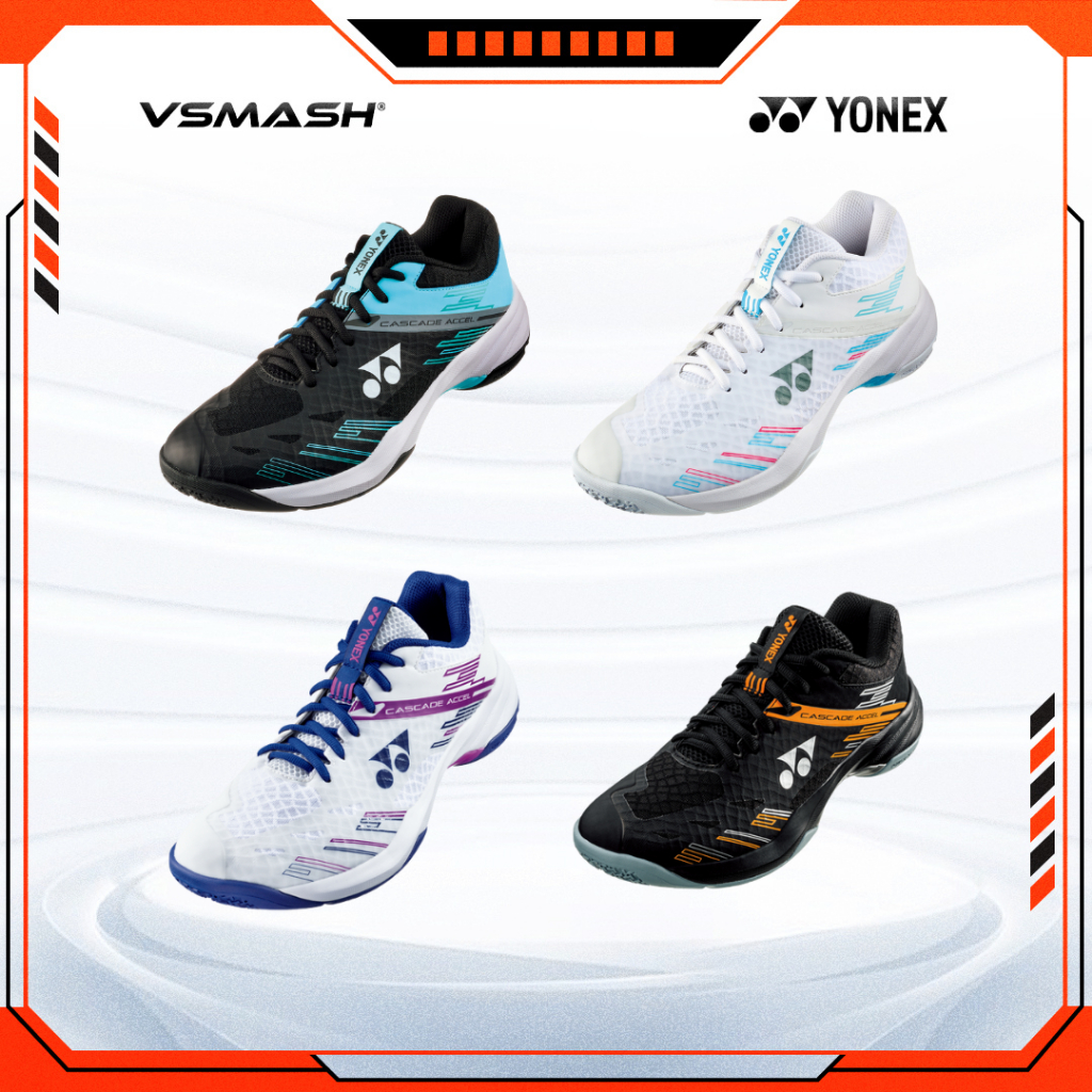 Yonex Power Cushion Unisex Badminton Shoes Cascade Accel Wide | Shopee ...