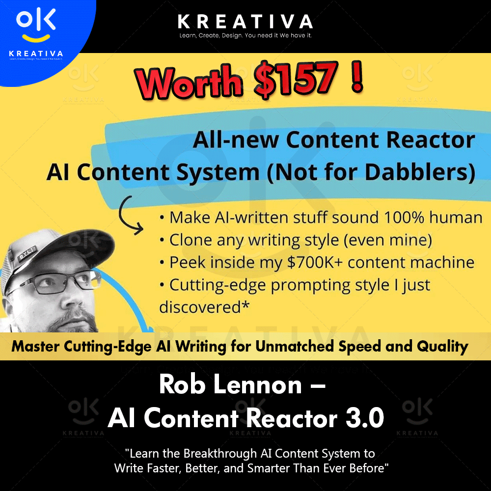 VIP Course-Rob Lennon – AI Content Reactor 3.0 | Learn Content Creator ...