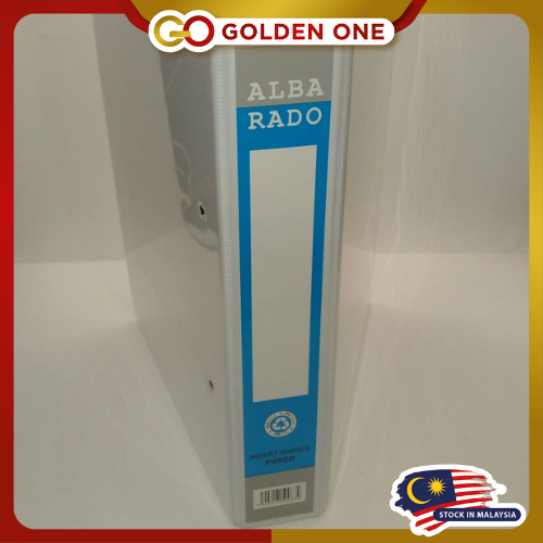 Alba Rado 40MM PVC 2D White Ring File A4/F4 Insert Binder P402D Fail ...