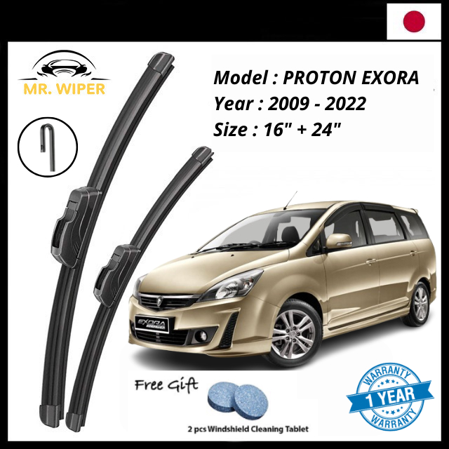 🔥MR WIPER🔥 PROTON EXORA (2009-2022) MR WIPER JAPAN TECHNOLOGY WIPER ...